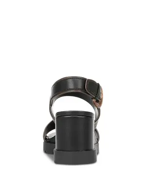 Vince Roma Leather Wedge Sandals