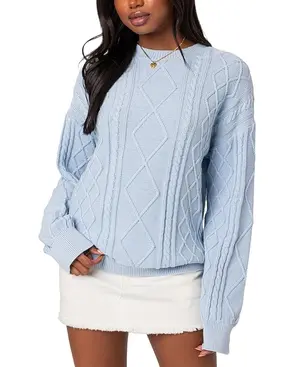 Women's Oversized Cable-Knit Sweaters