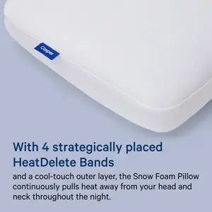 CASPER Foam Pillow With Snow Technology, King