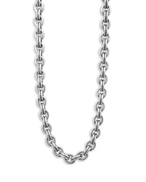 Lagos 18k Yellow Gold And Sterling Anthem Double Link Necklace - Silver