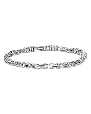 Lagos Sterling Anthem Double Link Caviar Bracelet