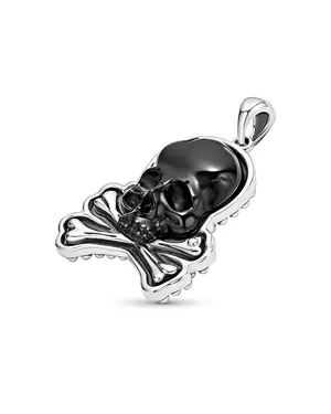 Lagos Sterling Silver Anthem Skull & Crossbone Pendant