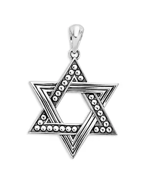 Lagos Sterling Star Of David Anthem Pendant - Silver
