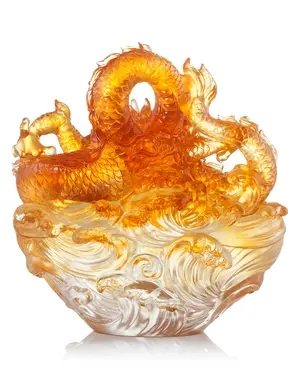LIULI True Believer Auspicious Joy Crystal Sculpture