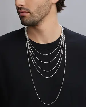 Lagos Sterling Anthem Ball Chain Necklace