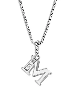 Diamond Initial Pendant Necklaces