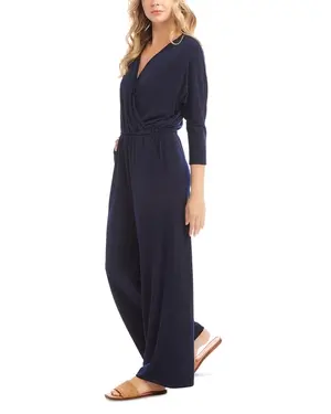 Karen Kane Crossover Neck Jumpsuit