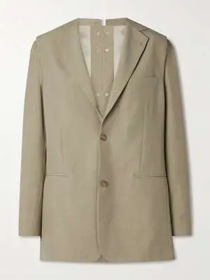 BETTTER Net Sustain Dina Convertible Wool-blend Blazer