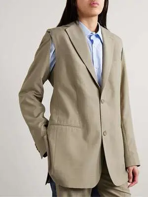 BETTTER Net Sustain Dina Convertible Wool-blend Blazer