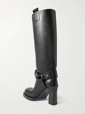 Burberry Leather Knee Boots