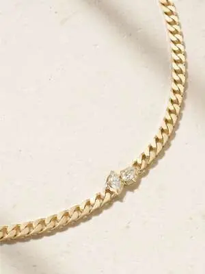JADE TRAU Poppy 18-karat Diamond Necklace