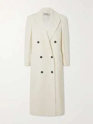 RÓHE Oversized Double-breasted Woven Coat