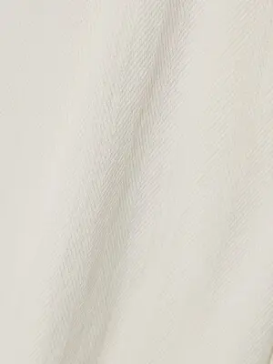 Brunello Cucinelli Herringbone Cotton And Linen-blend Wide-leg Pants - White