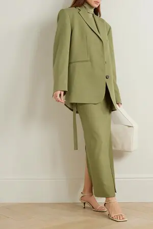 RÓHE Oversized Grain De Poudre Wool Blazer