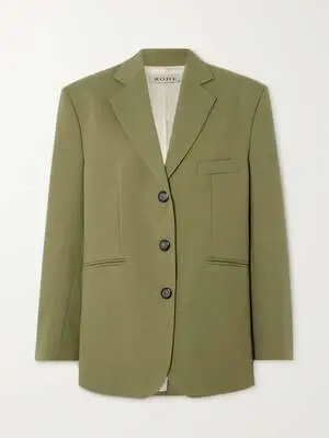 RÓHE Oversized Grain De Poudre Wool Blazer