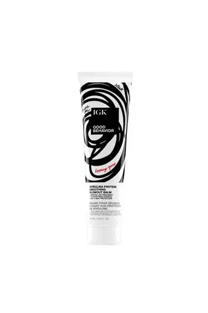 IGK Good Behavior Spirulina Protein Smoothing Blowout Balm Natural