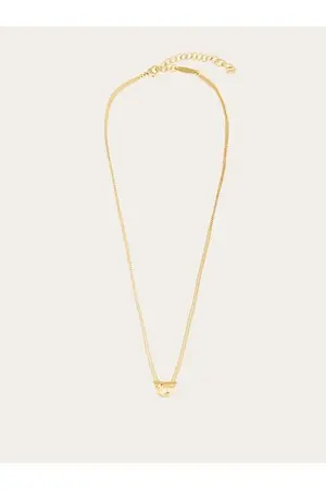 FERRAGAMO Gancini Pendant Necklace - Gold