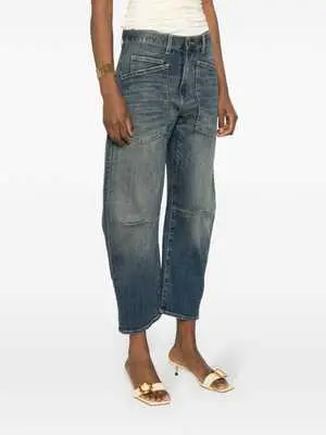 NILI LOTAN Shon Pockets Jeans - Blue