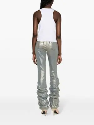 Patrizia Pepe Rhinestone-embellished Jersey Tank Top - White