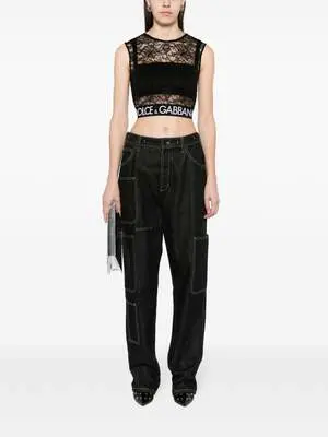 Dolce & Gabbana Lace Crop Top