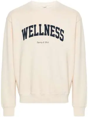 SPORTY & RICH Wellness Ivy Cotton Sweatshirt - Neutrals