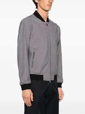 BOSS Houndstooth Print Zip-up Jacket