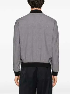 BOSS Houndstooth Print Zip-up Jacket