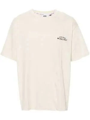 Gcds Embroidered-logo Cotton T-shirt