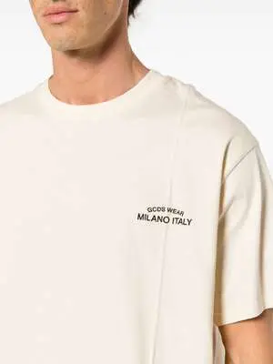 Gcds Embroidered-logo Cotton T-shirt