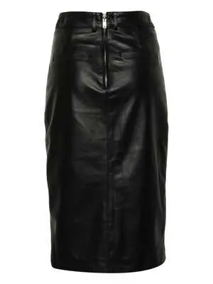 MANOKHI Alma Leather Pencil Skirt