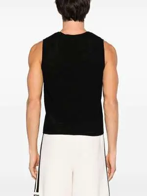 Gcds Waffle-knit Sleeveless Jumper
