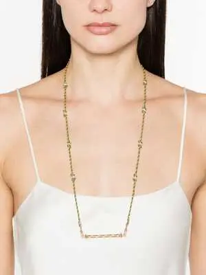 MARIE LICHTENBERG 18kt Yellow Diamond And Pearl Necklace - Gold