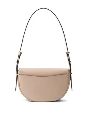 Prada Arqué Leather Shoulder Bag - Neutrals