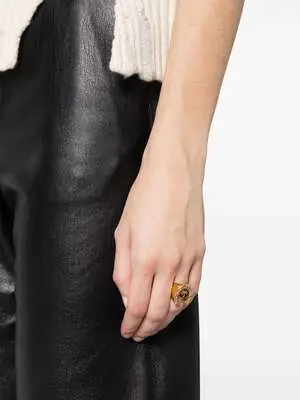 Palm Angels Horseshoe Rhinestone-embellished Ring