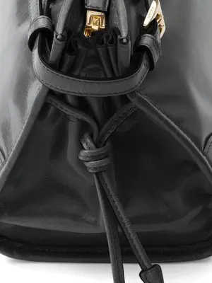 Prada Bonnie Medium Leather Handbag - Black