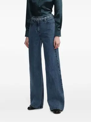 3.1 Phillip Lim Belted Wide-leg Jeans