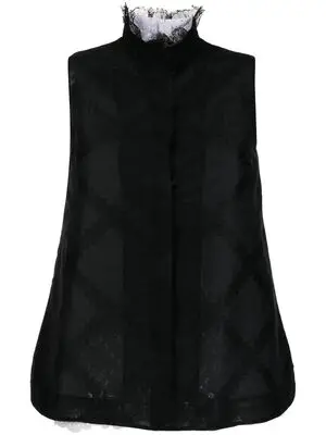 Shiatzy Chen Lace-trim Shirt