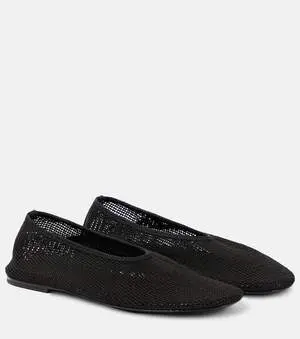 Khaite Maiden Fishnet Ballet Flats