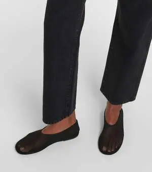 Khaite Maiden Fishnet Ballet Flats