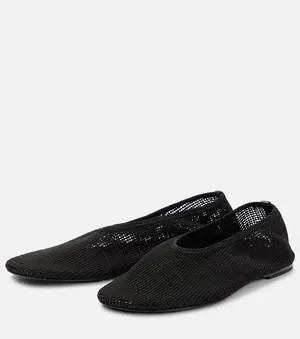 Khaite Maiden Fishnet Ballet Flats