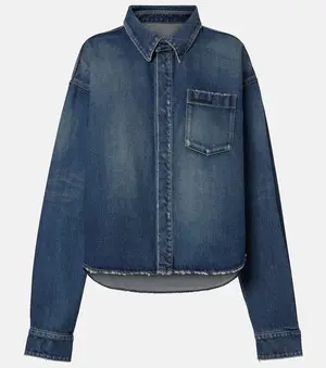 Balenciaga Denim Trucker Jacket - Blue