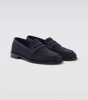 Manolo Blahnik Perry Suede Loafers - Blue