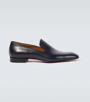 CHRISTIAN LOUBOUTIN Dandelion Leather Loafers - Blue