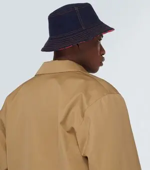 Burberry Denim Bucket Hat - Blue