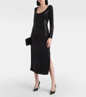 MARKARIAN Jude Embellished Midi Dress