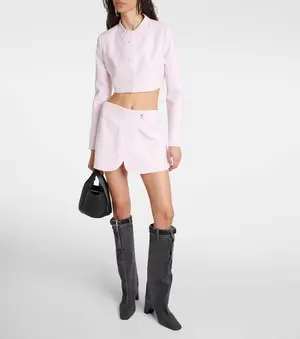 Coperni Virgin Wool Miniskirt - Pink