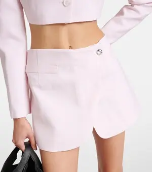 Coperni Virgin Wool Miniskirt - Pink