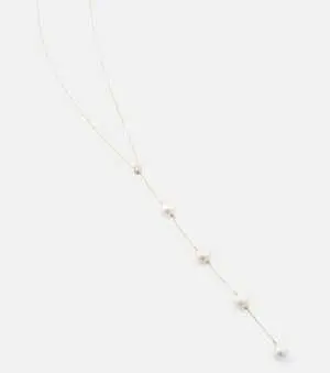 Mateo 14kt Diamond And Pearl Necklace