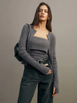 REFORMATION Quinn Cashmere Sweater Set