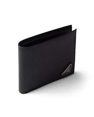 Prada Saffiano Leather Wallet - Black